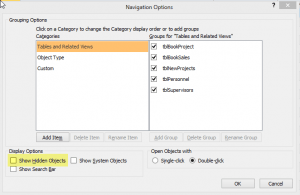 How To Show Hidden Tables in Microsoft Access | SkillForge