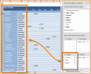 Excel - Mixed Pivot Table Layout - SkillForge