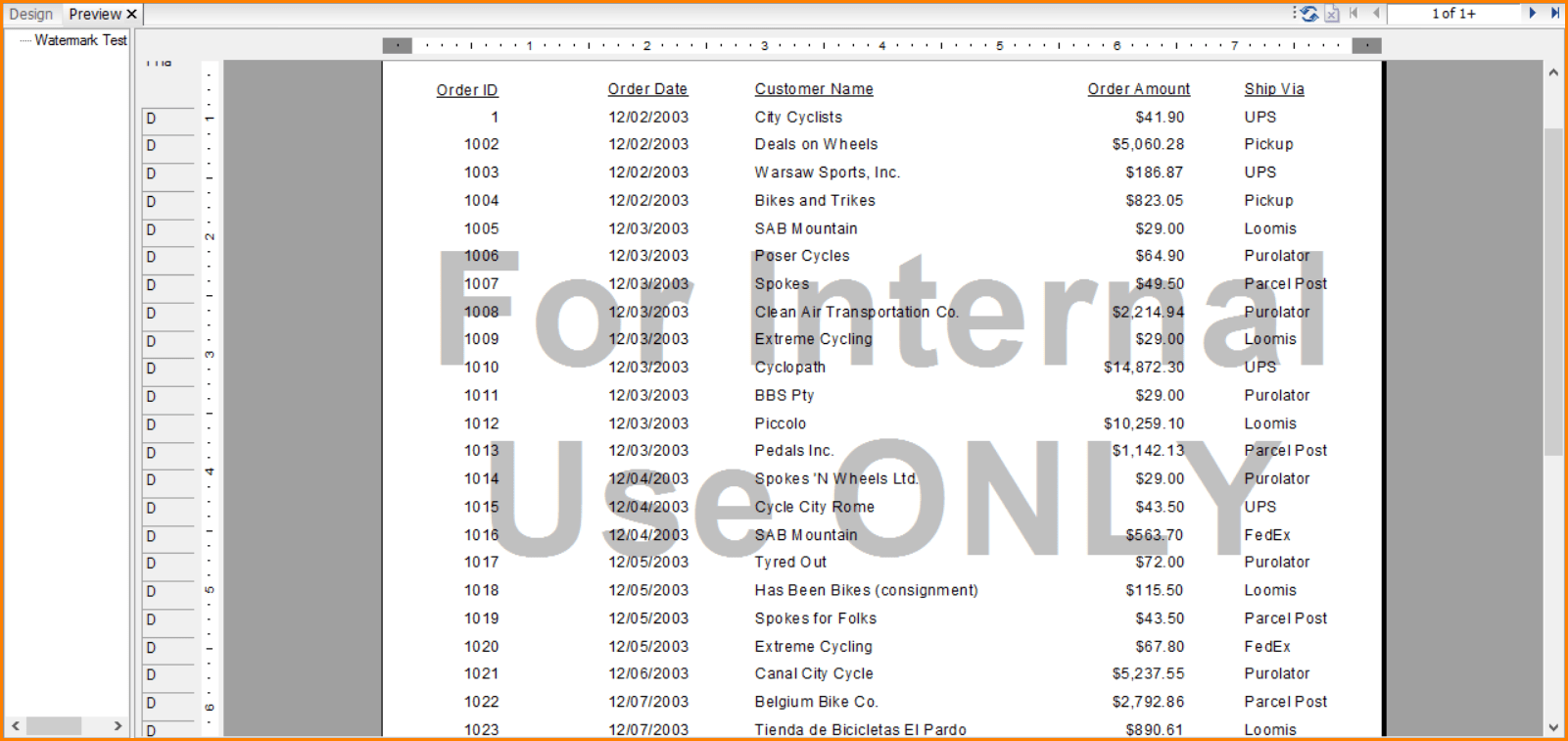 Crystal Reports - Adding a Watermark to a Report - SkillForge