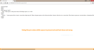 Preserving White Space Using CSS - SkillForge