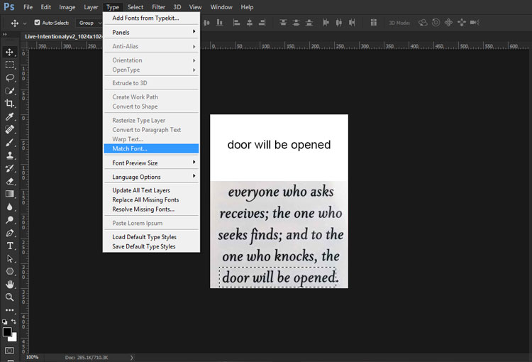 Font Matching New To Photoshop 2015 5 SkillForge
