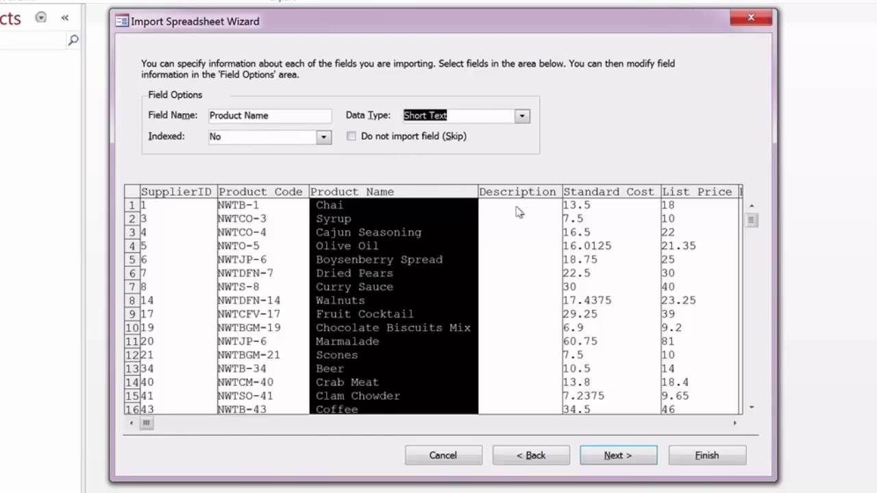 How to Import Excel Data into Microsoft Access - SkillForge