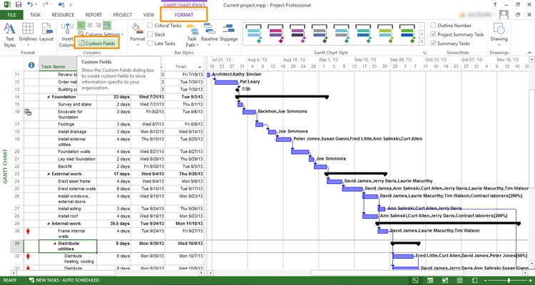 How To Make A Microsoft Project Gantt Chart Chart Walls Images And 