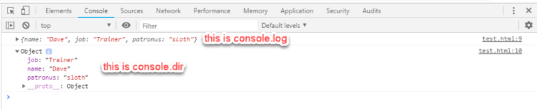 JavaScript console.log vs console.dir - SkillForge