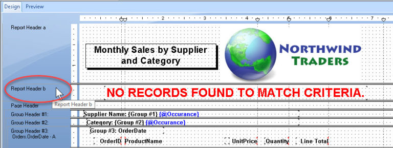 How to Indicate Blank Results in Crystal Reports - SkillForge