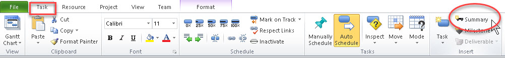 How To Use Summary Tasks In Microsoft Project SkillForge