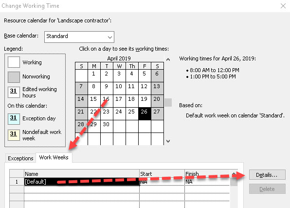 How To Create A Resource Calendar In MS Project SkillForge