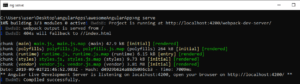 How to run an Angular Application on a local development server ...